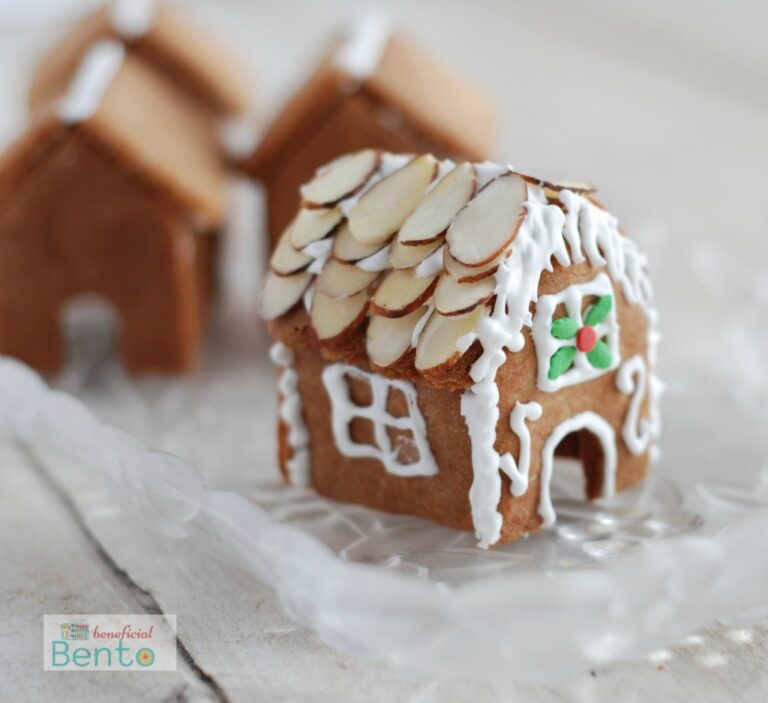 How to Make Mini Gluten Free Gingerbread Houses - Beneficial Bento